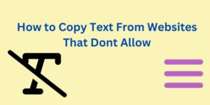 7 Methods to Copy Text from Website That Does Not Allow It